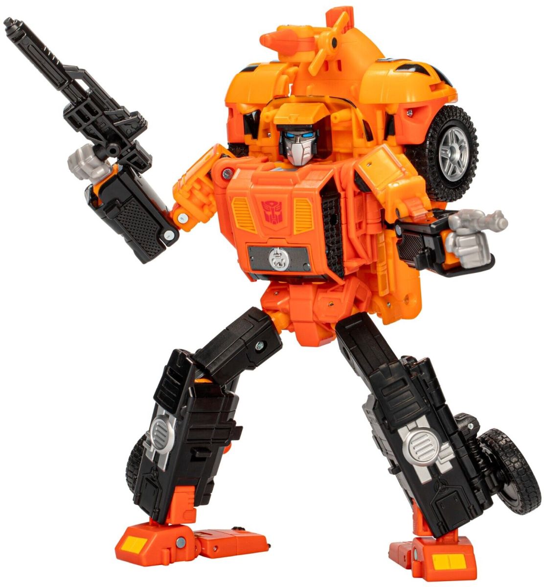 Orange and grey transformer store